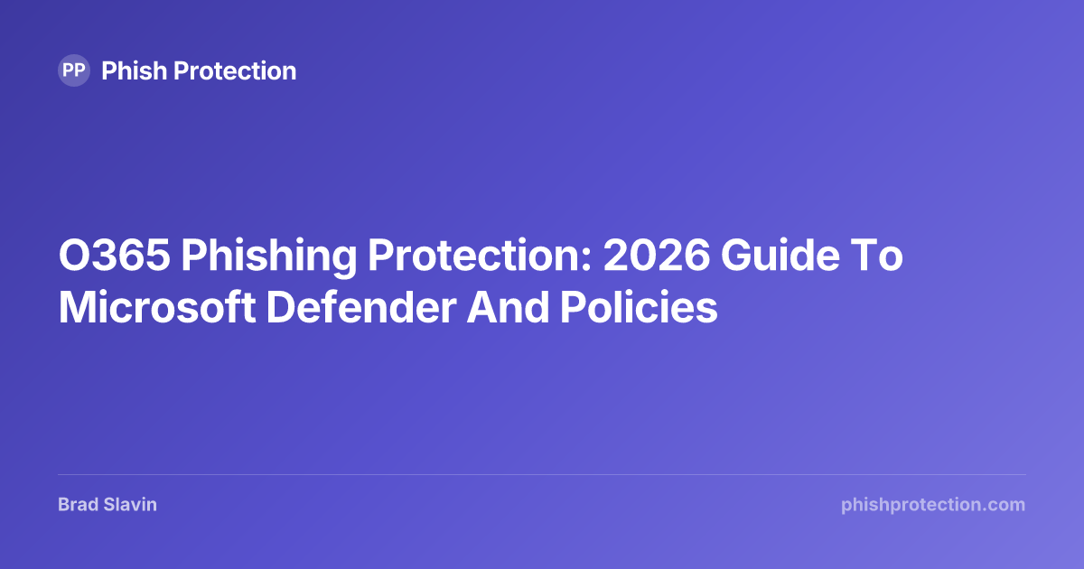 O365 Phishing Protection: 2026 Guide To Microsoft Defender And Policies ...